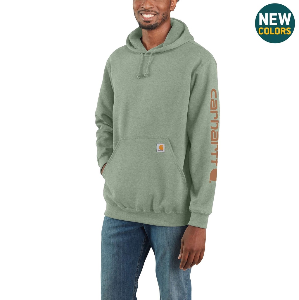 Carhartt Loose Fit Midweight Logo Sleeve Graphic Hoodie [K288 ...